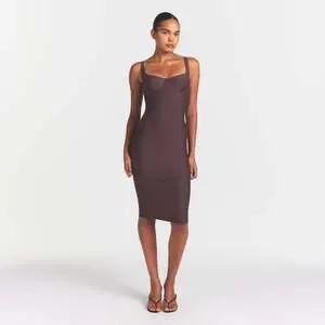 SKIMS Body Midi Dress - Raisin