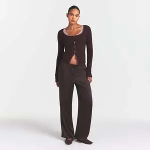 SKIMS Lace Knit Long Sleeve Cardigan - Phoenix