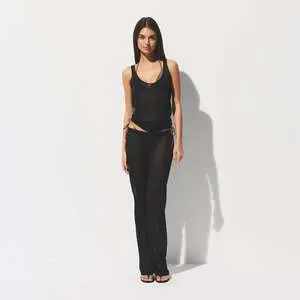 SKIMS Scoop Long Tank Top - Obsidian