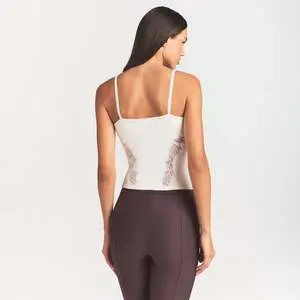 SKIMS Lace Knit Tank Top - Sugar