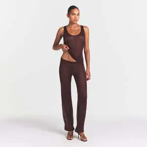 SKIMS Slinky Knit Low Rise Pant - Currant