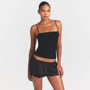 SKIMS Refined Knit Cami - Obsidian
