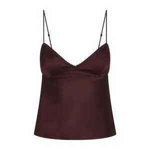 SKIMS Satin Cami Top - Currant