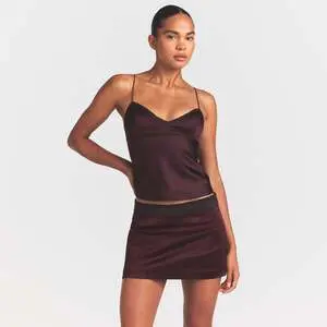 SKIMS Satin Cami Top - Currant