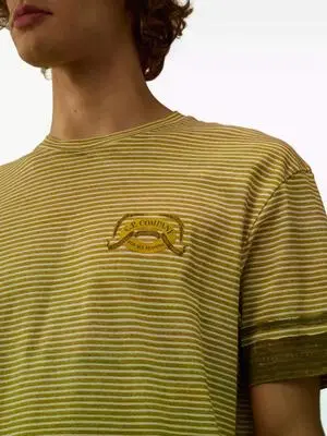C.P. COMPANY Striped Short-sleeve T-shirt - Green