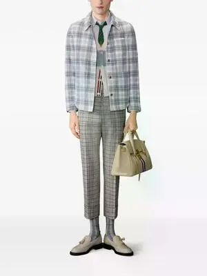 Thom Browne Plaid Utility Jacket - White