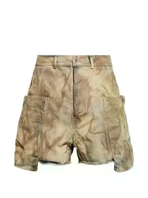Rick Owens Frayed Pocket Shorts - Neutrals
