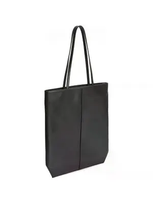 JIL SANDER Linea Leather Tote Bag - Black