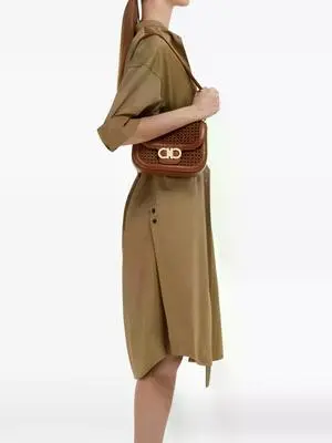FERRAGAMO Double Gancini Crossbody Bag
