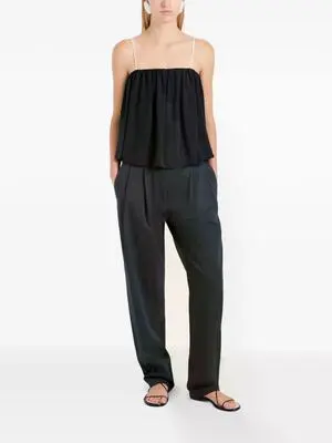 Proenza Schouler White Label Vanna Layered Blouse - Black