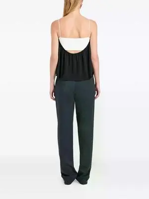Proenza Schouler White Label Vanna Layered Blouse - Black