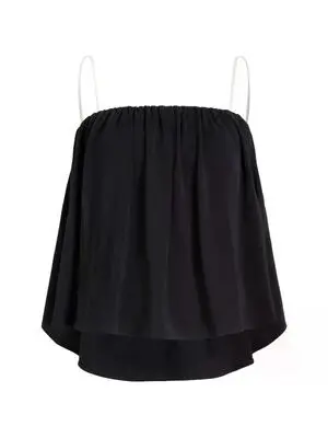 Proenza Schouler White Label Vanna Layered Blouse - Black