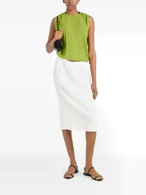 Proenza Schouler White Label Bradley Textured Blouse - Green
