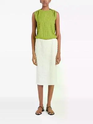 Proenza Schouler White Label Bradley Textured Blouse - Green