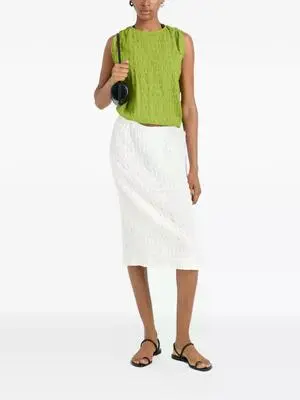 Proenza Schouler White Label Bradley Textured Blouse - Green