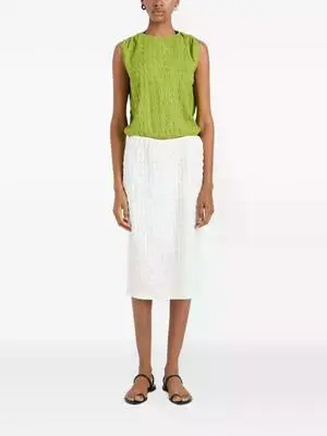 Proenza Schouler White Label Bradley Textured Blouse - Green