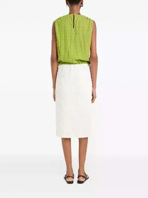 Proenza Schouler White Label Bradley Textured Blouse - Green