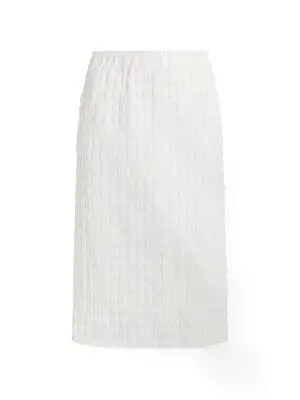 Proenza Schouler White Label Lori Textured Midi Skirt - Neutrals