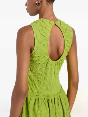 Proenza Schouler White Label Zoira Textured Maxi Dress - Green