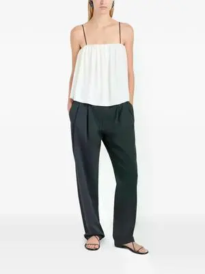 Proenza Schouler White Label Vanna Gathered Strap Blouse - White