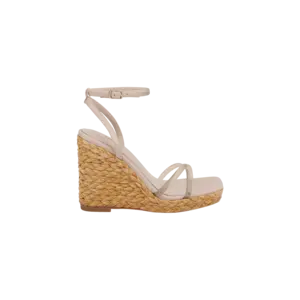 L'AGENCE Malone Wedge Espadrille - Chai Leather