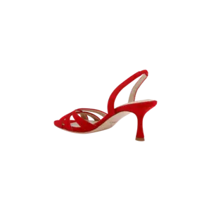 L'Agence Colwill Slingback Sandal - Red Suede