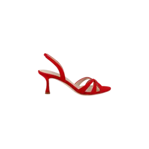L'Agence Colwill Slingback Sandal - Red Suede