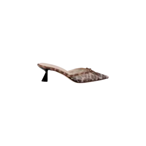 L'Agence Palermo Mesh Mule - Leopard Mesh