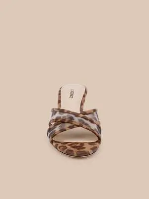 L'Agence Padua Mesh Sandal - Leopard Mesh