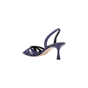L'Agence Colwill Slingback Sandal - Midnight Croco