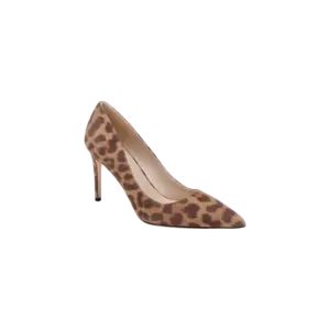 L'Agence Maelle Suede Pump - Leopard Suede