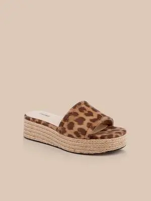 L'Agence Ramani Leopard Print Espadrille - Leopard Suede