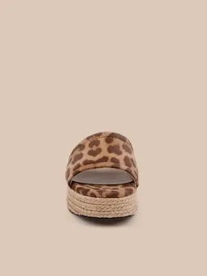 L'Agence Ramani Leopard Print Espadrille - Leopard Suede