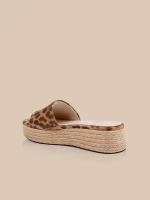 L'Agence Ramani Leopard Print Espadrille - Leopard Suede