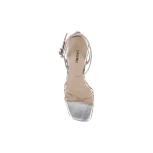 L'Agence Malone Wedge Espadrille - Silver Leather