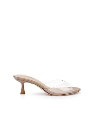 L'Agence Esther Kitten-heel Mule - Almond Nude