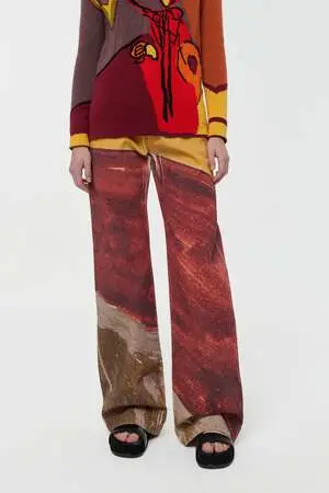 Gabriela Hearst Amoret Barrel-leg Jean - Multicolor