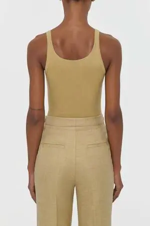 Gabriela Hearst Cinxia Knit Tank Top In Cashmere Silk - Hay
