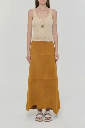 Gabriela Hearst Talor Raw Cut Maxi Skirt
