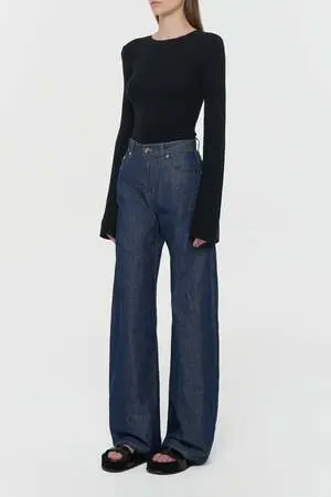 Gabriela Hearst Rafa Knit Top - Black