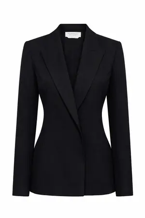 Gabriela Hearst Aleah Blazer In Virgin Wool Crepe - Black