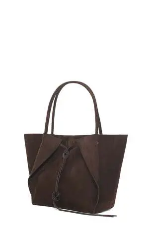 Gabriela Hearst Marija Suede Tote Bag - Chocolate