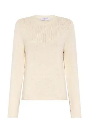 GABRIELA HEARST Titus Knit Sweater In Off White Cashmere