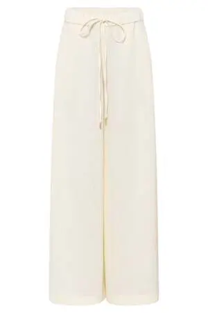 Gabriela Hearst Gelos Wide-leg Alpaca Wool Trousers - Ivory