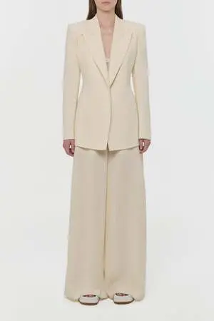 Gabriela Hearst Gelos Wide-leg Alpaca Wool Trousers - Ivory