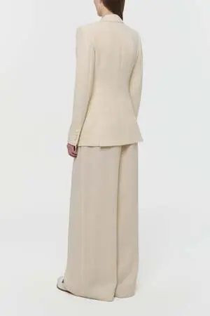 Gabriela Hearst Gelos Wide-leg Alpaca Wool Trousers - Ivory