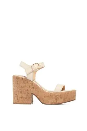 Gabriela Hearst Sardis Platform Sandal In Nappa Leather - Cream