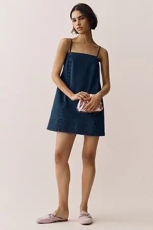 MARE MARE Cotton Denim Mini Dress