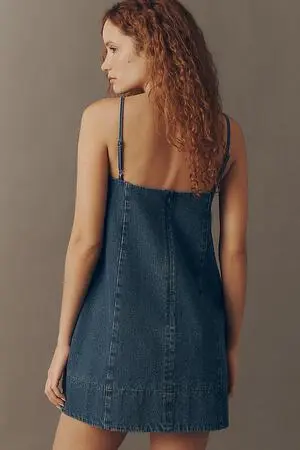 MARE MARE Cotton Denim Mini Dress