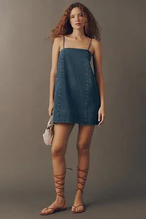 MARE MARE Cotton Denim Mini Dress